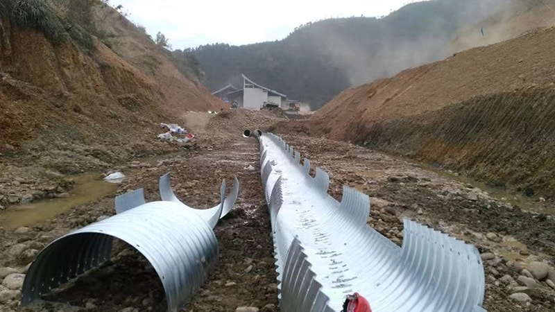 Two Plates Assembly Corrugated Steel Pipe Culvert - News - China Lucky ...